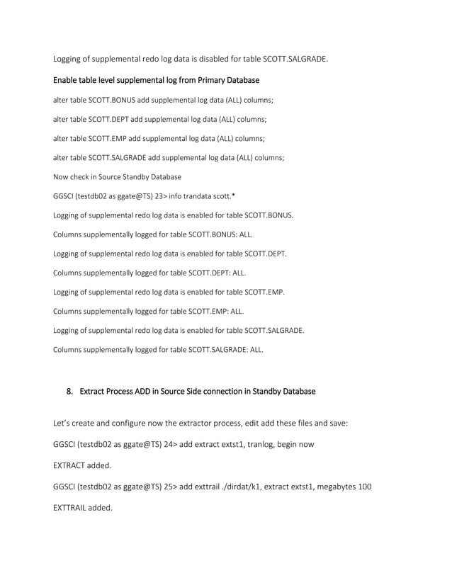 Oracle goldengate 11g schema replication from standby database | PDF | Databases | Computer ...
