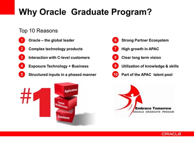 Oracle graduate development program | PPT