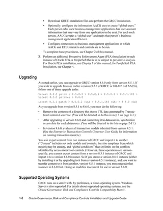 Oracle grc install | PDF | Operating Systems | Computer Software and Applications