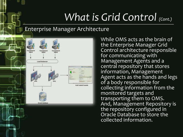 Oracle grid control setup and usage challenges version5 | PPTX