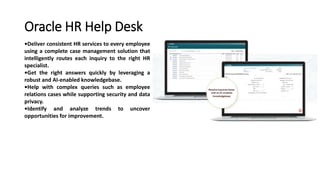 Oracle HCM Presentation 2020 | PPTX