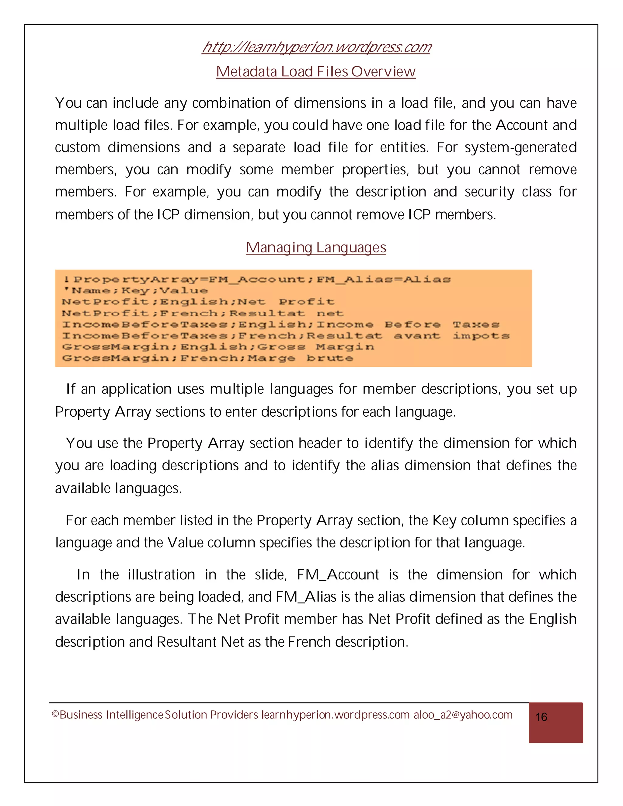 Oracle hfm beginner's guide part ii | PDF