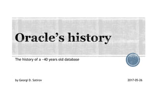 Oracle's history | PPT