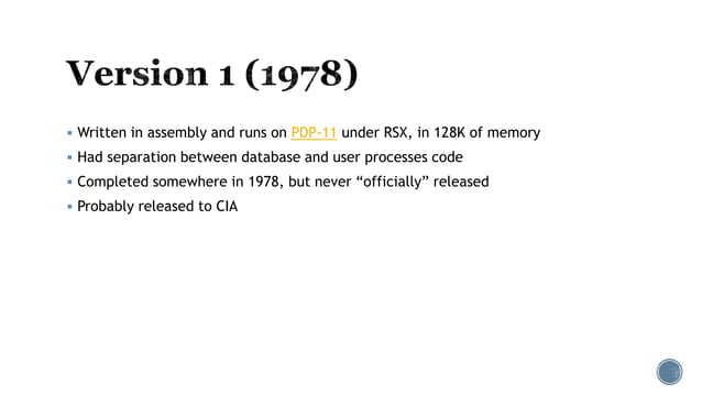 Oracle's history | PPT