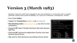 Oracle's history | PPT