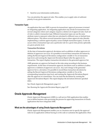 Oracle hrms approvals management implementation guide | PDF