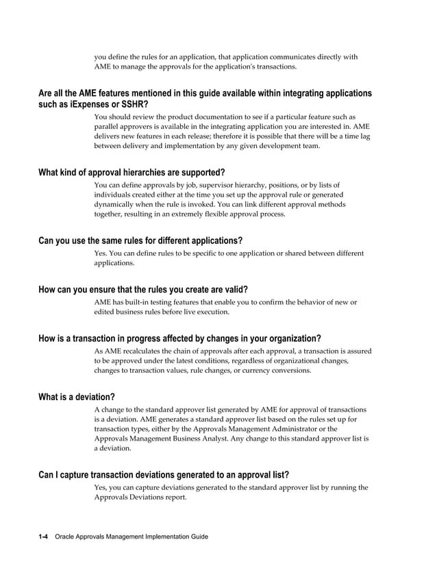 Oracle hrms approvals management implementation guide | PDF