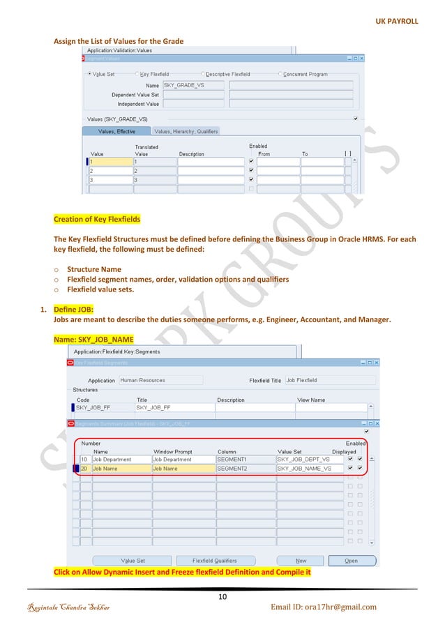 Oracle hrms bg setup examples | PDF | Human Resources | Business
