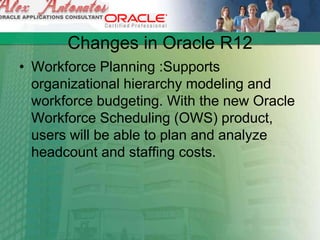 Oracle HRMS R12 business applications Overview | PPTX