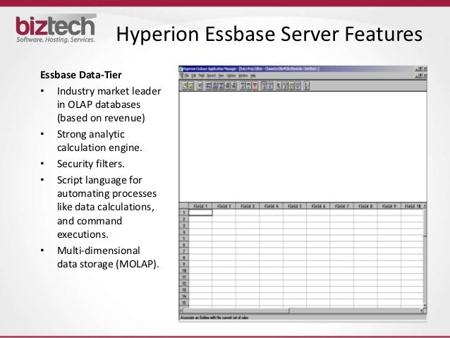 Oracle hyperion essbase
