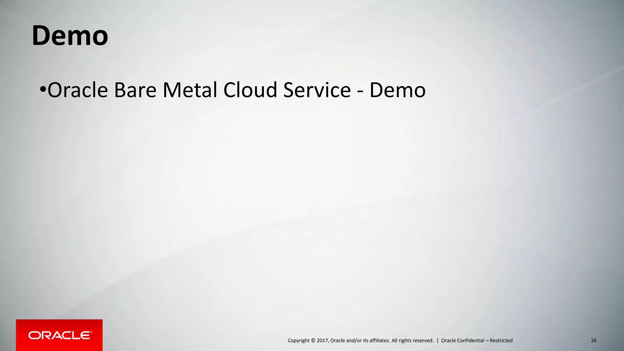 Oracle IaaS Overview - AIOUG Hyderabad Chapter | PPT