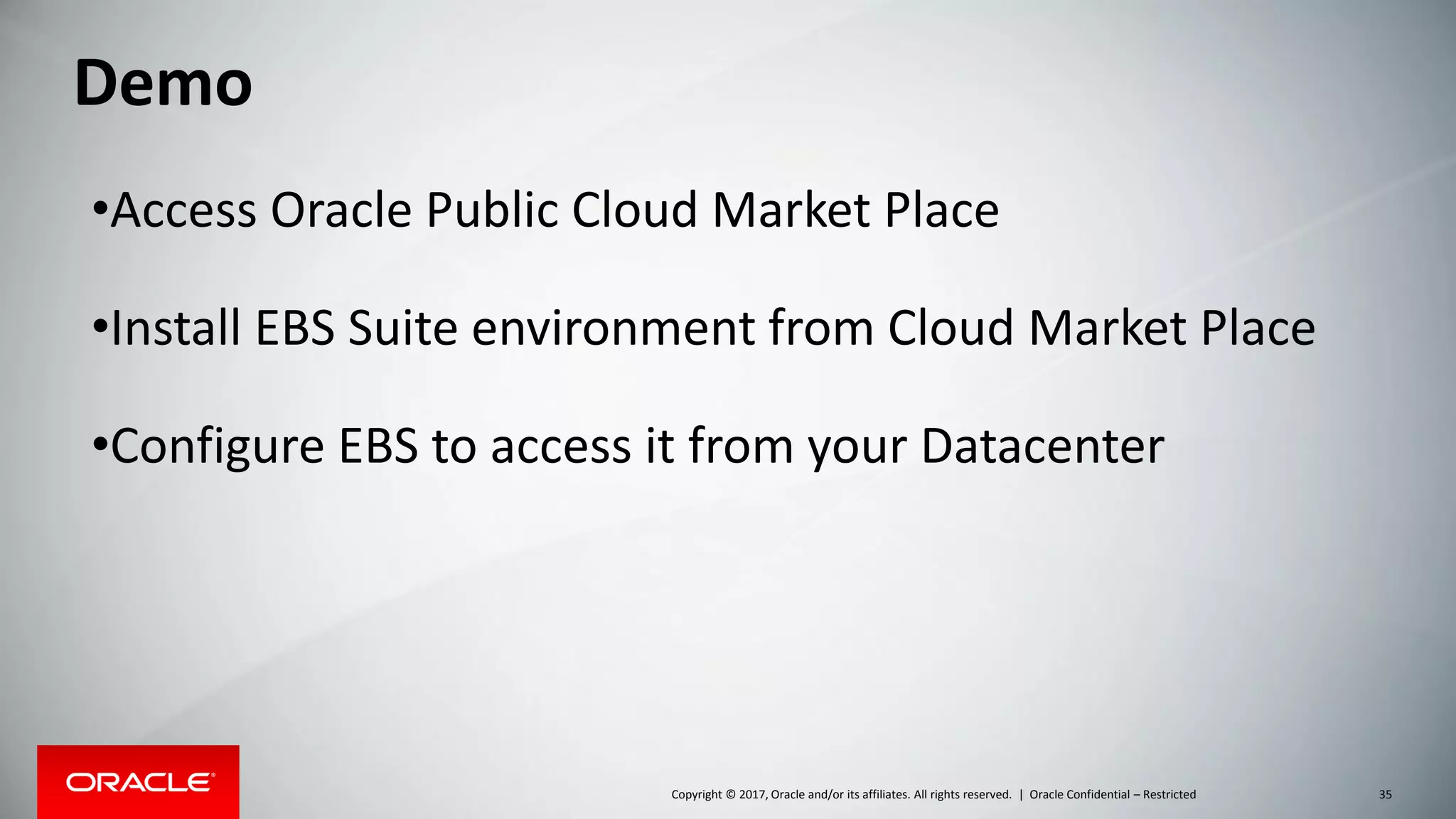 Oracle IaaS Overview - AIOUG Hyderabad Chapter | PPT