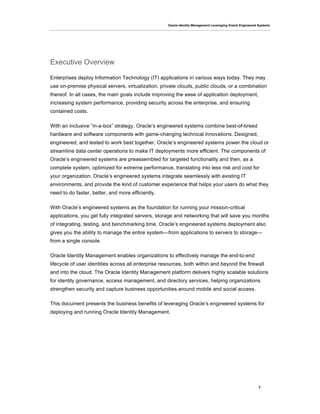 Oracle Identity Management Leveraging Oracle’s Engineered Systems | PDF