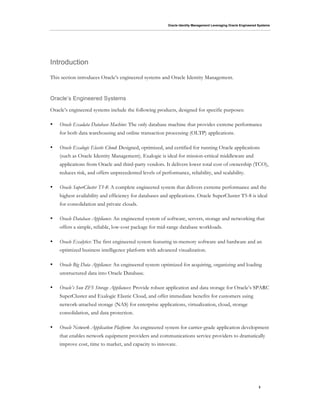 Oracle Identity Management Leveraging Oracle’s Engineered Systems | PDF