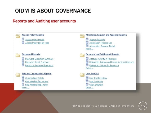 Oracle IDAM overview | PPTX