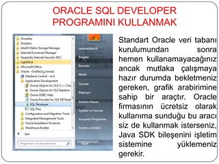 Oracle ile tanisalim | PPTX