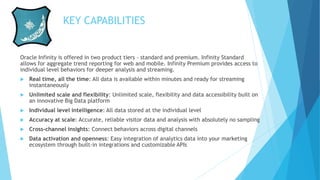 Business Analytics using Oracle infinity | PPTX