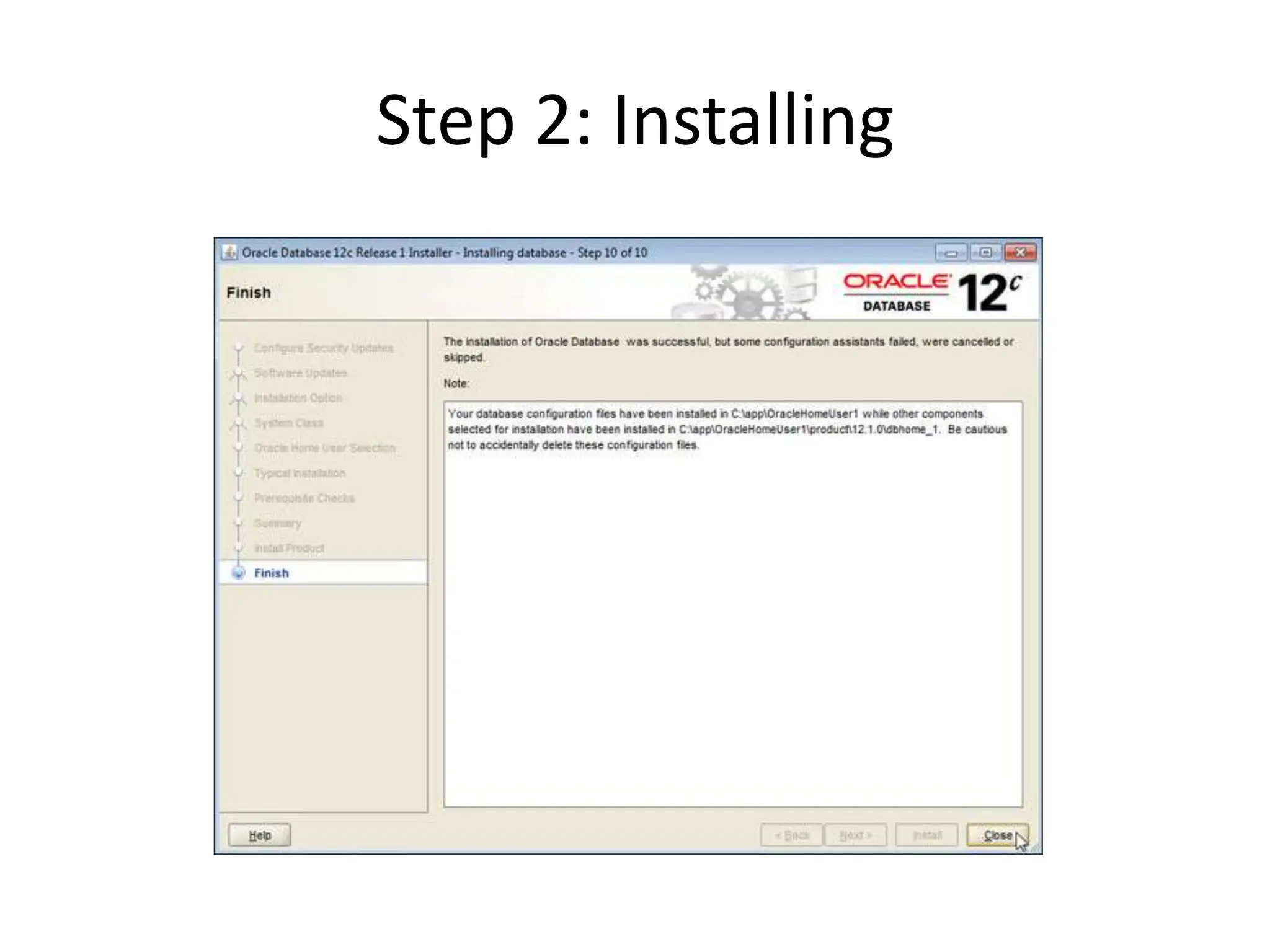How To Install Oracle 12c On Windows Operating System Computer Pptx