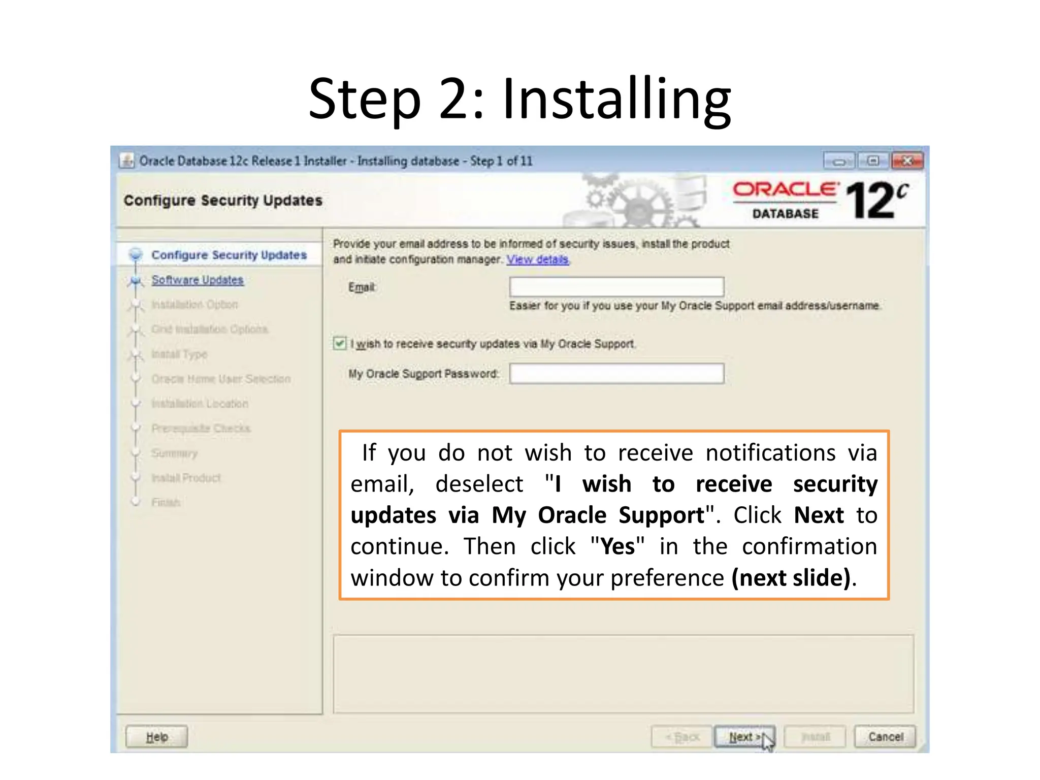 How To Install Oracle 12c On Windows Operating System Computer Pptx