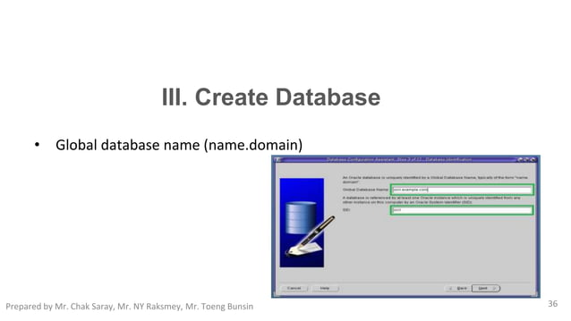 Oracle installation slide | PPT