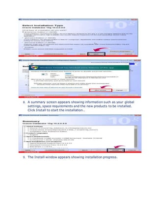 Installing Process Oracle 10g Database Software on Windows 10 | PDF