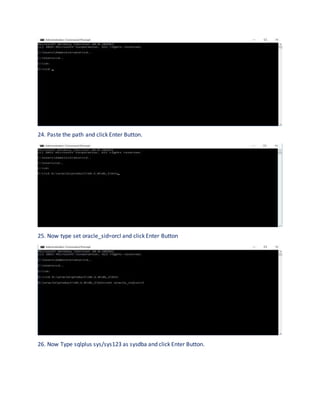 Installing Process Oracle 10g Database Software on Windows 10 | PDF