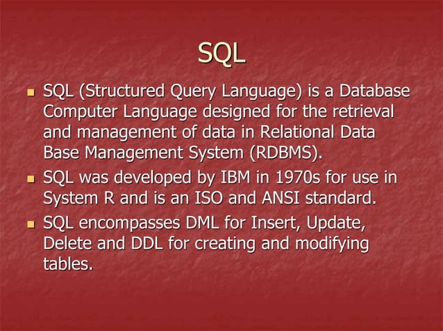 Oracle Intro.ppt | Databases | Computer Software and Applications