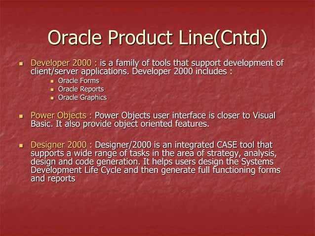 Oracle Intro.ppt | Databases | Computer Software and Applications