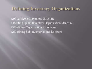 Oracle inventory management online training | PPTX