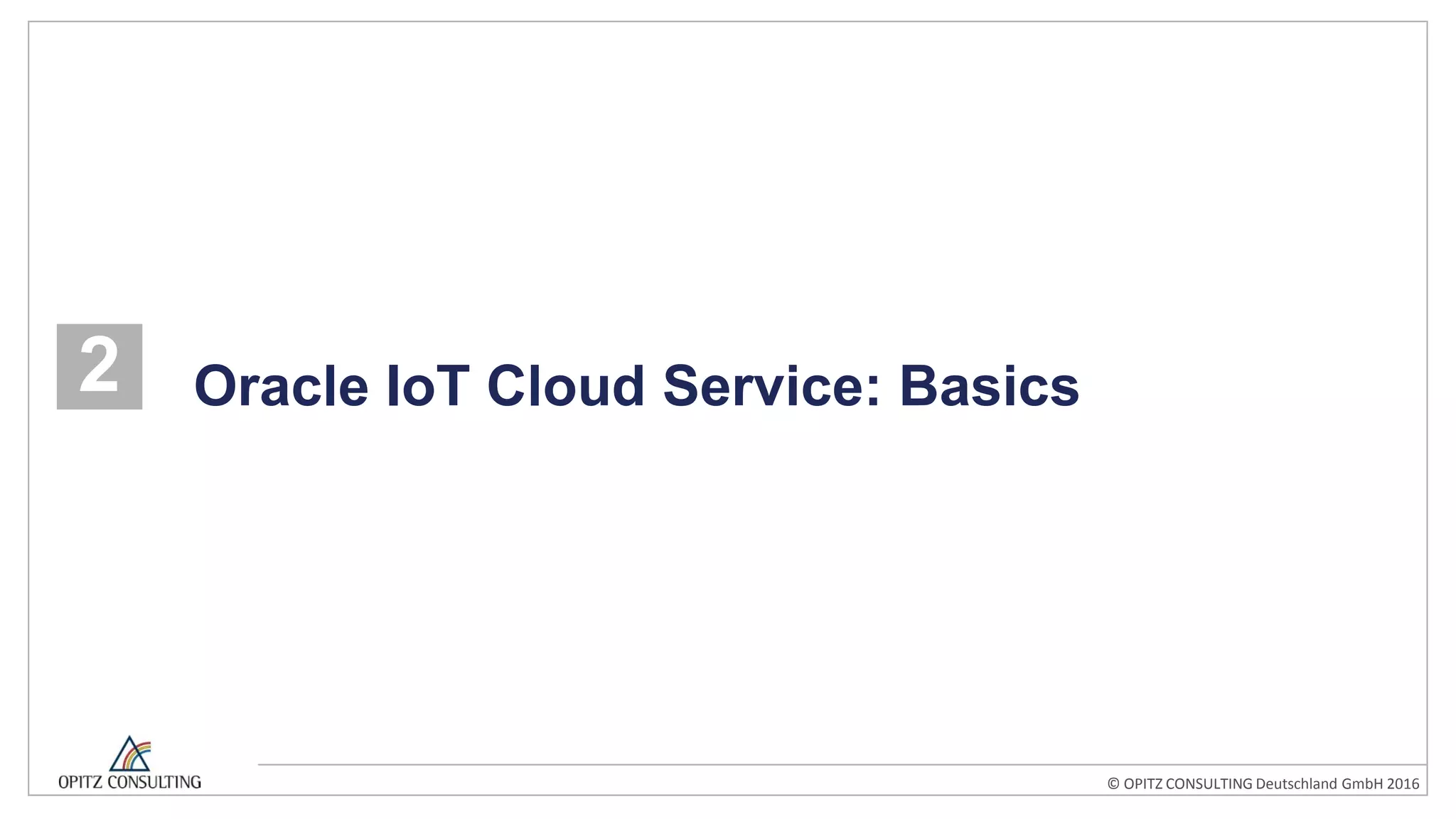Oracle IoT Cloud Service - First practical experience | PDF