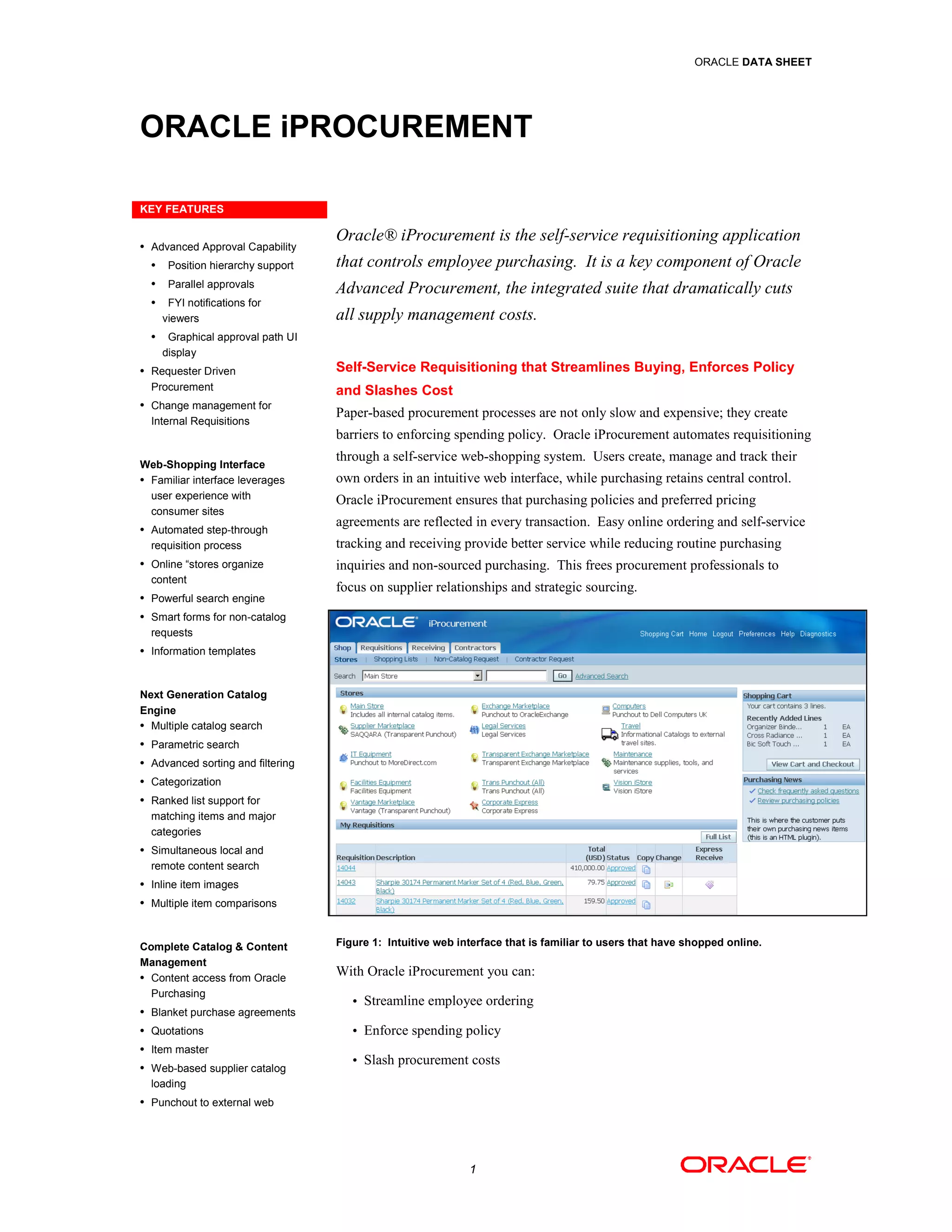 Oracle iprocurement features | PDF