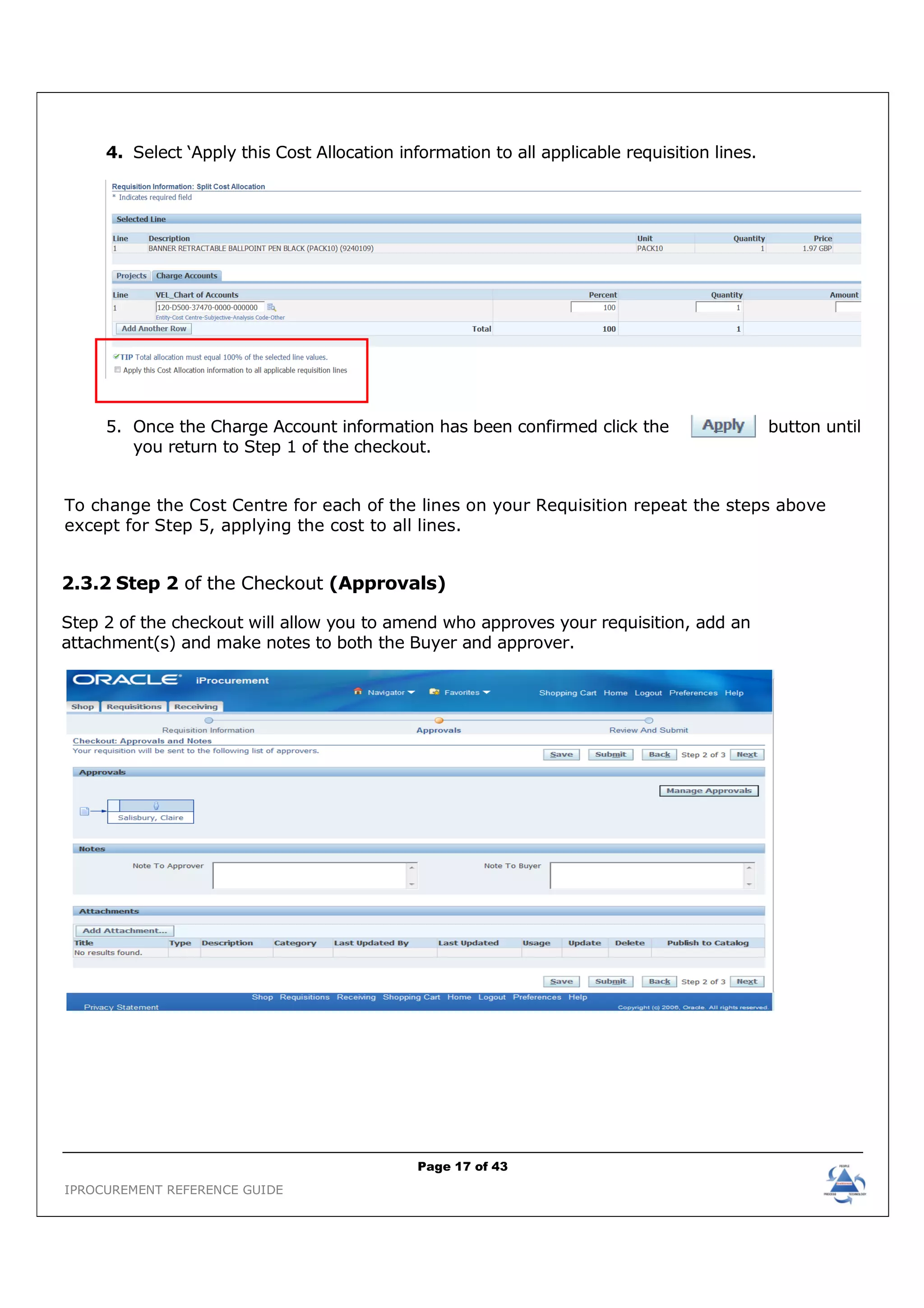 Oracle R12 iProcurement Reference Guide | PDF