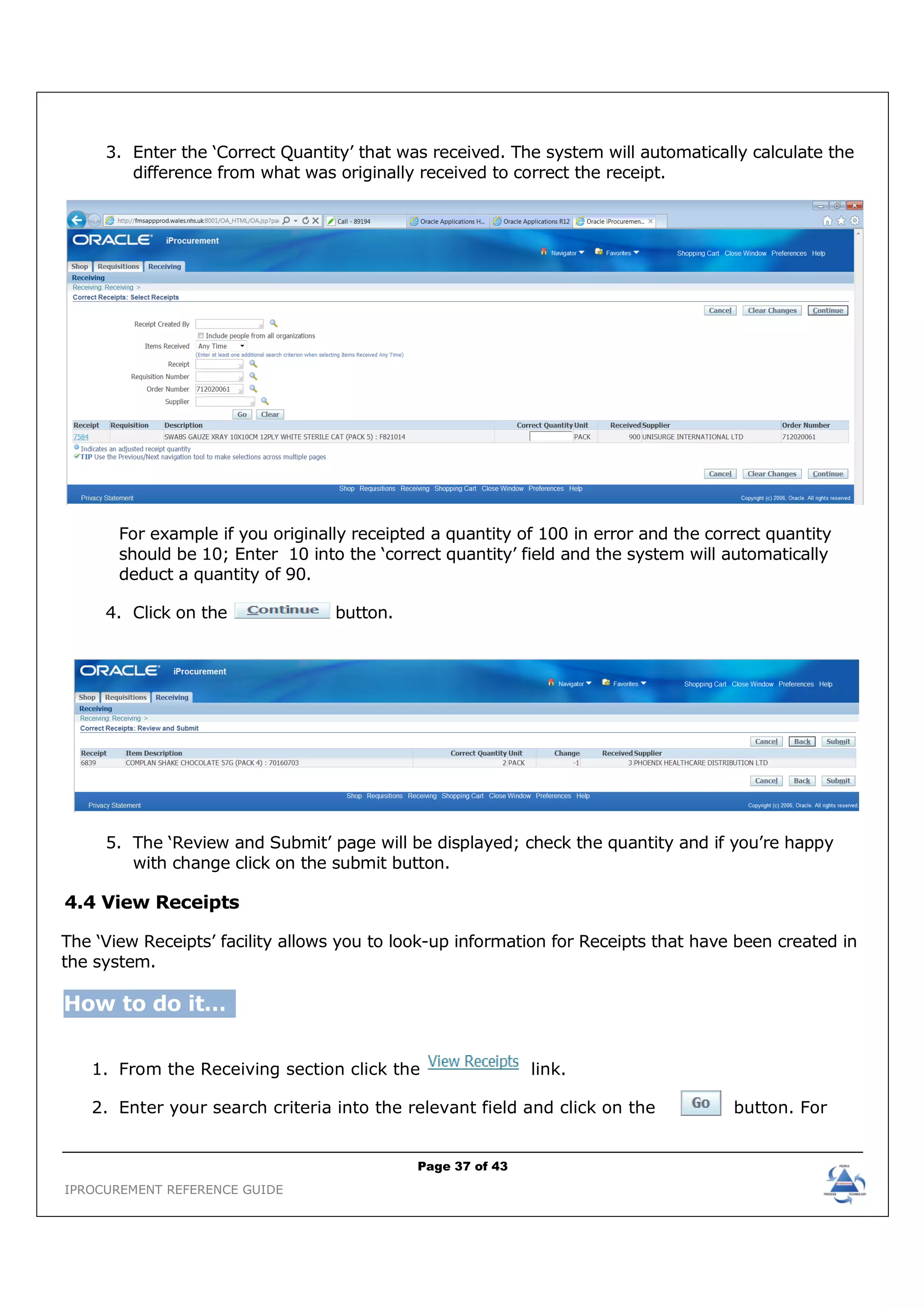 Oracle R12 iProcurement Reference Guide | PDF