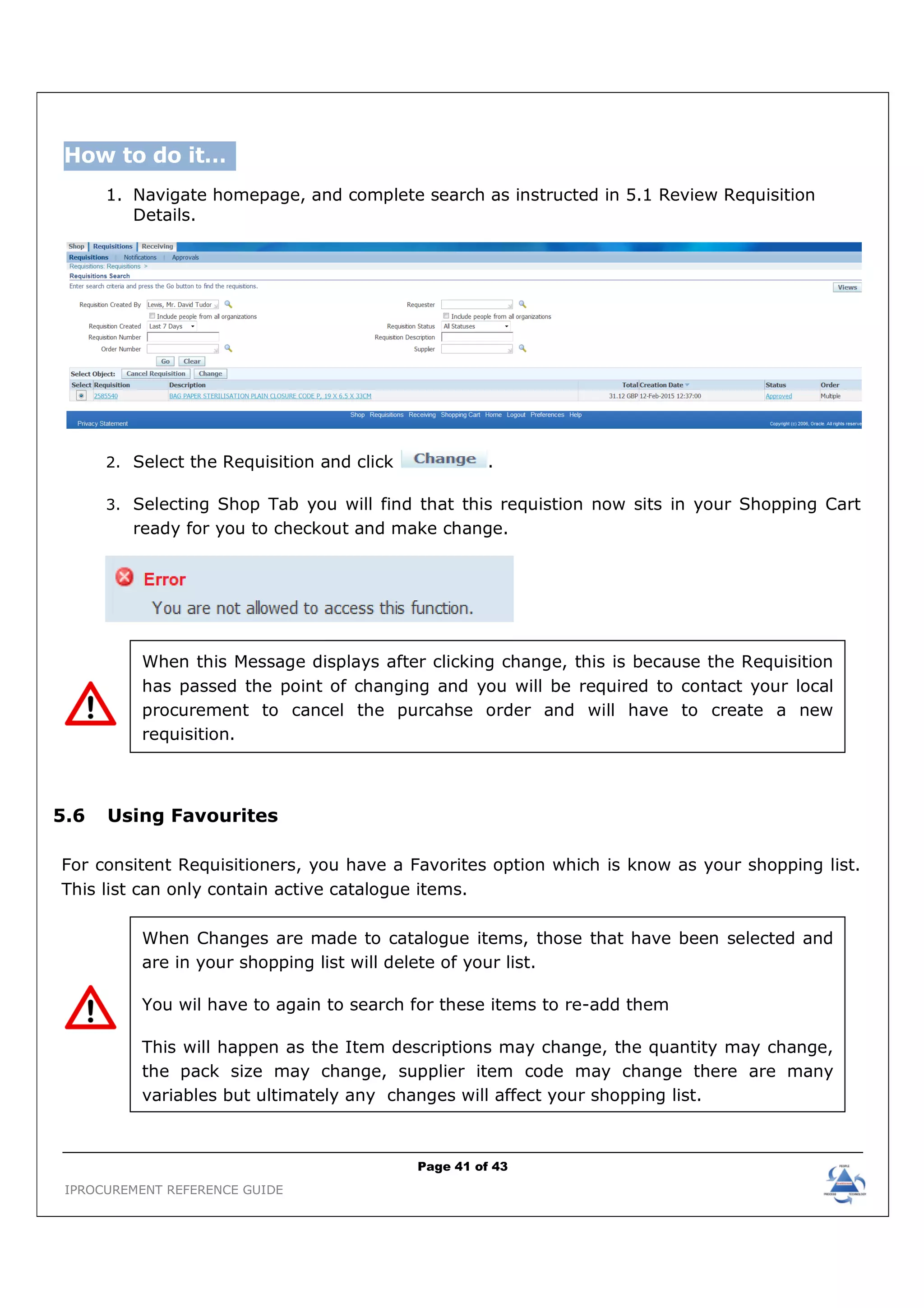 Oracle R12 iProcurement Reference Guide | PDF