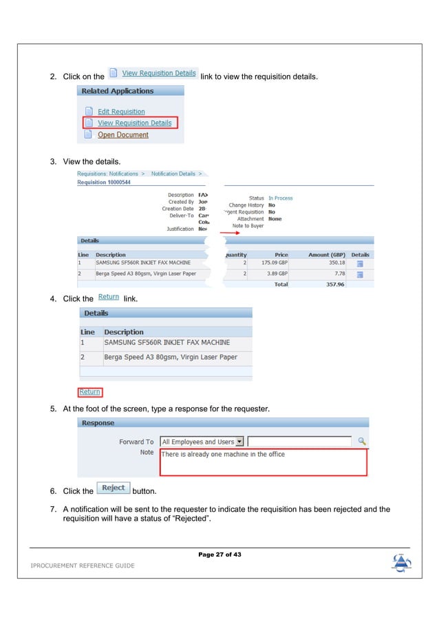 Oracle R12 iProcurement Reference Guide | PDF | Household Supplies ...