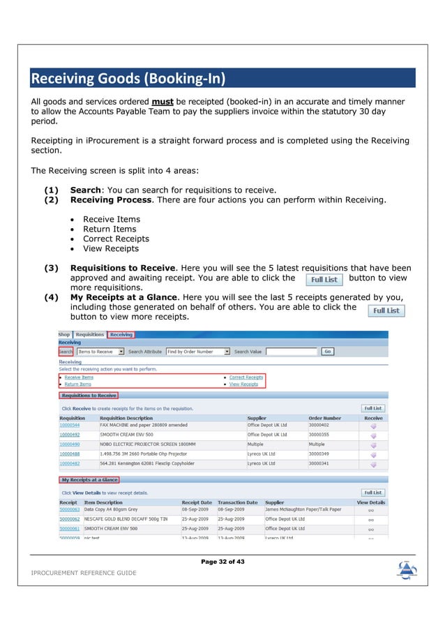 Oracle R12 iProcurement Reference Guide | PDF | Household Supplies ...