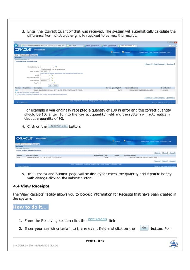 Oracle R12 iProcurement Reference Guide | PDF | Household Supplies ...