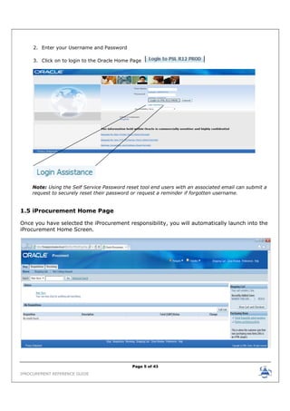 Oracle R12 iProcurement Reference Guide | PDF