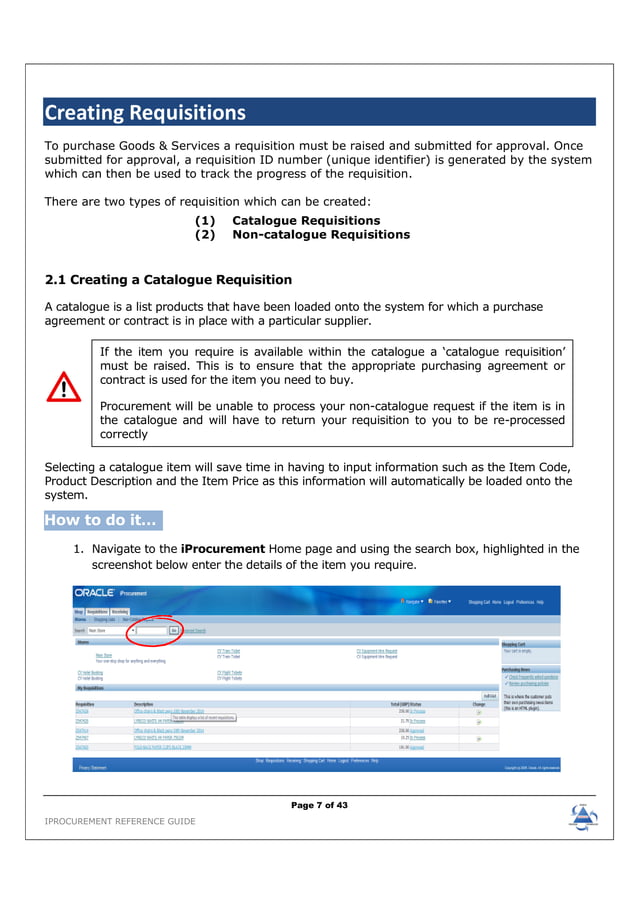 Oracle R12 iProcurement Reference Guide | PDF | Household Supplies ...