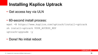 Oracle ksplice | PDF | Operating Systems | Computer Software and Applications