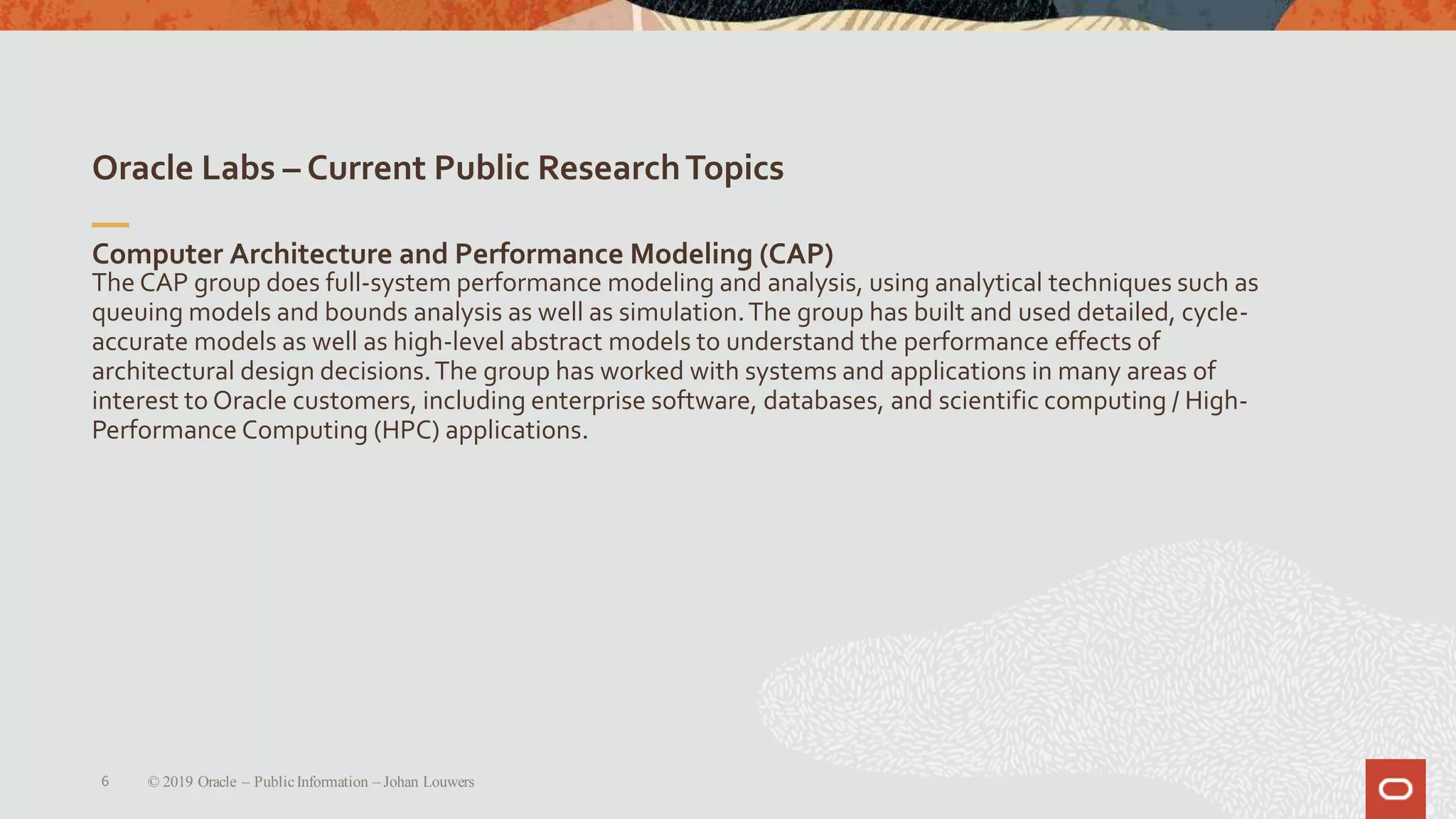 Oracle Labs - research mission & project potfolio | PPT