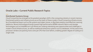 Oracle Labs - research mission & project potfolio | PPT