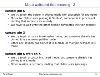 Oracle Latch and Mutex Contention Troubleshooting | PPT