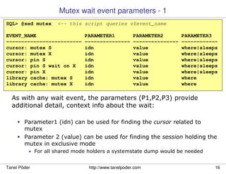 Oracle Latch and Mutex Contention Troubleshooting | PPT