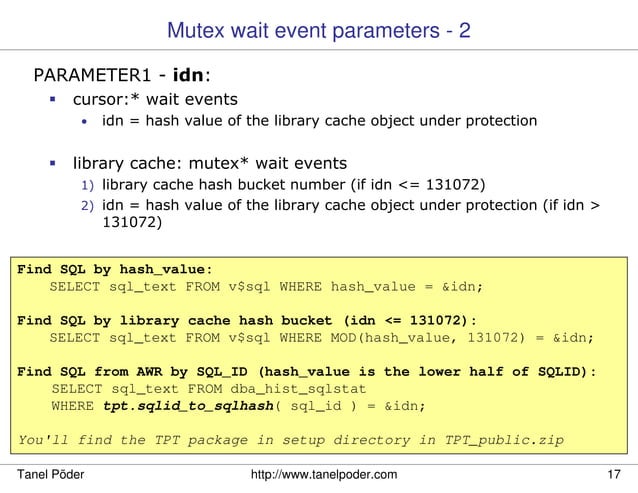 Oracle Latch And Mutex Contention Troubleshooting Ppt