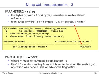 Oracle Latch and Mutex Contention Troubleshooting | PPT
