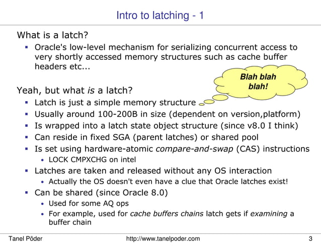 Oracle Latch and Mutex Contention Troubleshooting | PPT