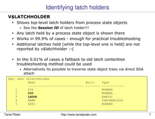 Oracle Latch and Mutex Contention Troubleshooting | PPT