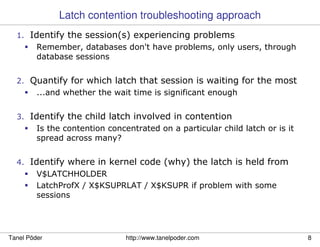 Oracle Latch and Mutex Contention Troubleshooting | PPT