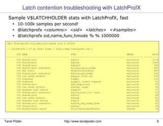Oracle Latch and Mutex Contention Troubleshooting | PPT